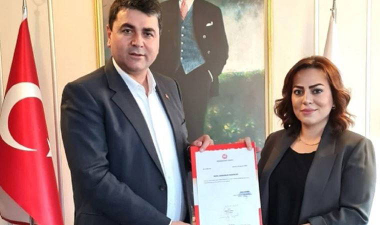 Demokrat Parti Kadın Kolları Genel Başkanı Fatma Yavuz ve 4 yardımcısı ...