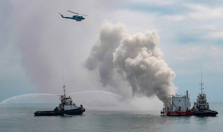 İki ülkeden Hazar Denizi'nde ortak tatbikat: Deniz ve hava araçları ...